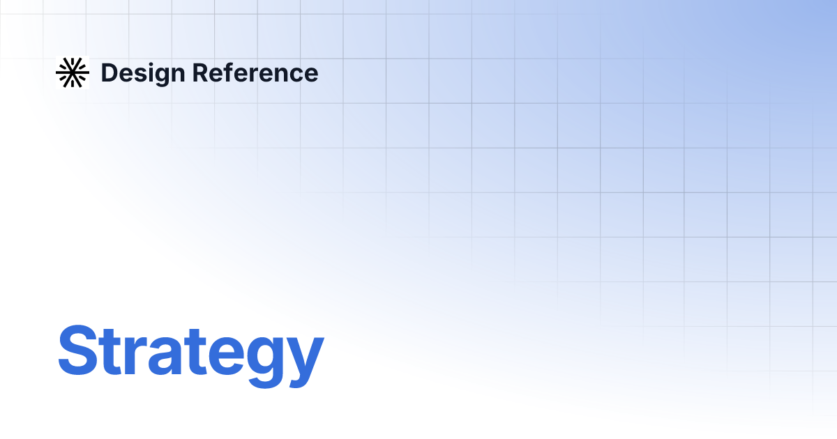 Strategy | Design Reference