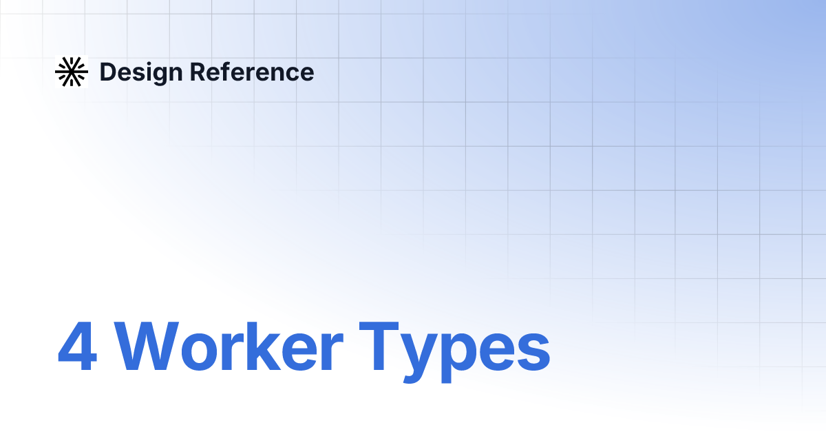 The 4 Worker Types | Design Reference