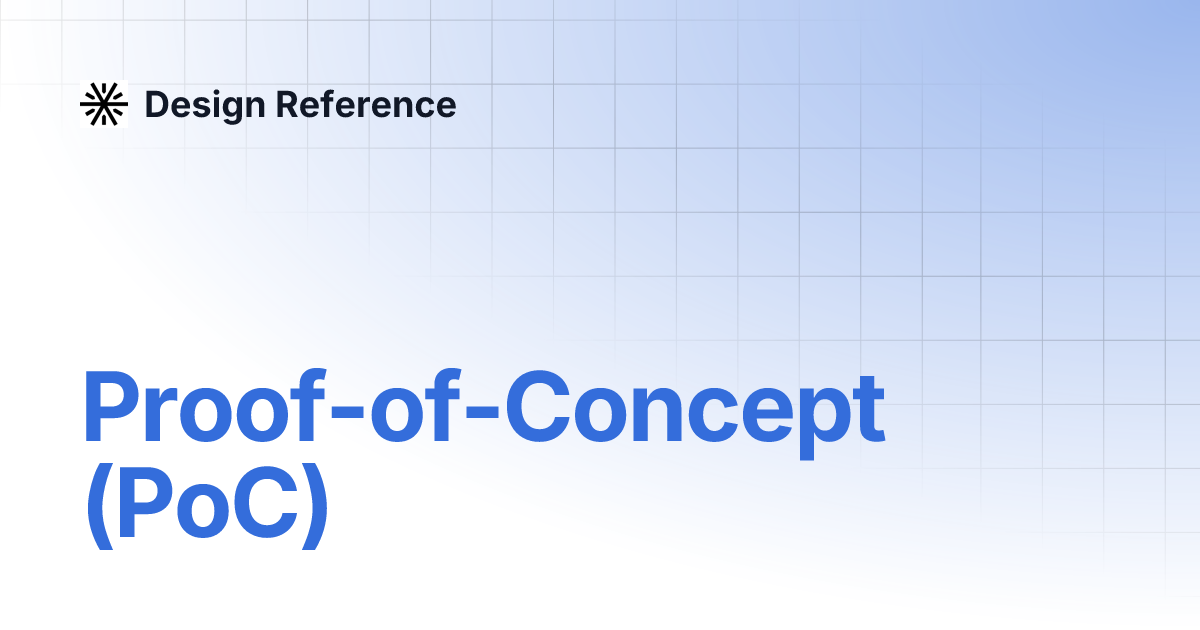 Proof-of-Concept (PoC) | Design Reference