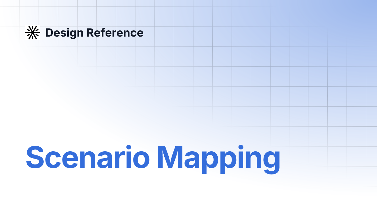 Scenario Mapping | Design Reference