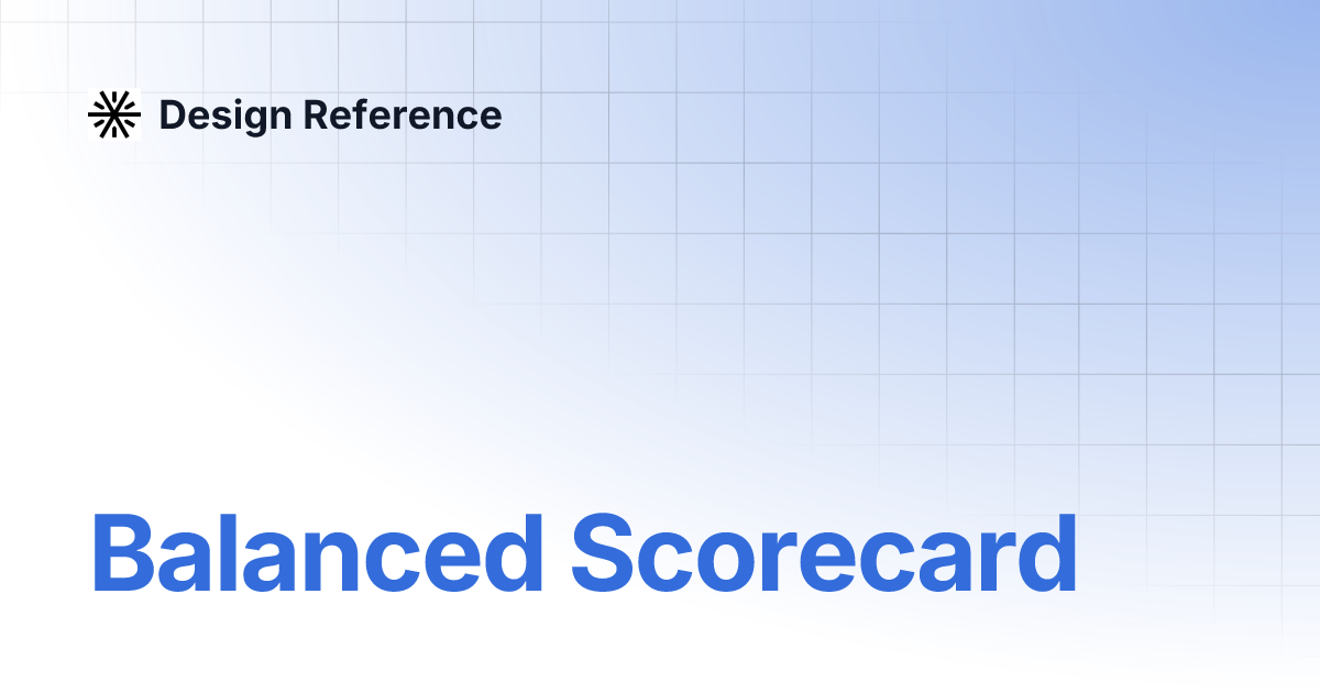 Balanced Scorecard | Design Reference