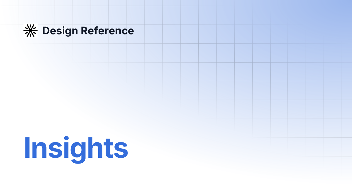 Insights | Design Reference
