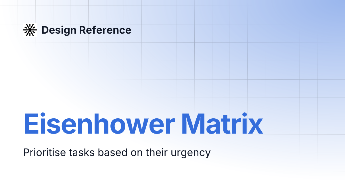 Eisenhower Matrix | Design Reference