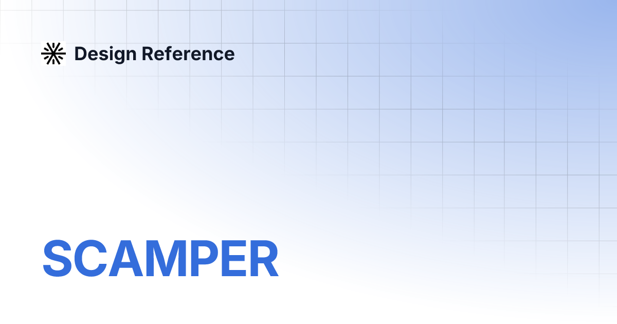 SCAMPER | Design Reference