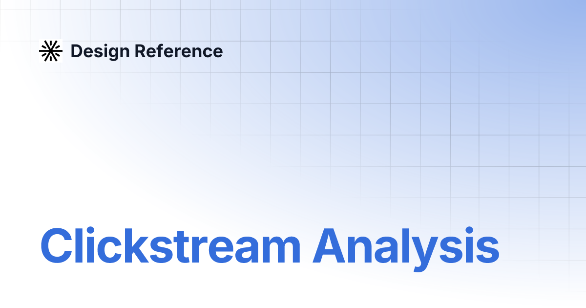 Clickstream Analysis | Product Design Reference