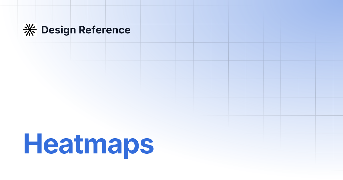 Heatmaps | Design Reference