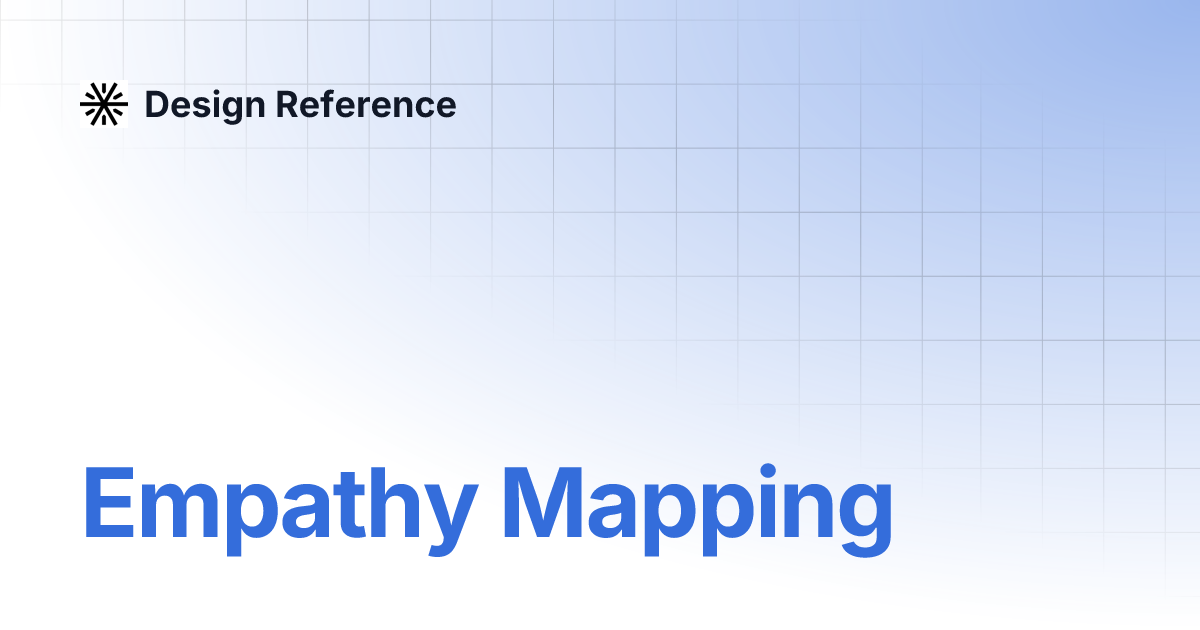 Empathy Mapping | Design Reference