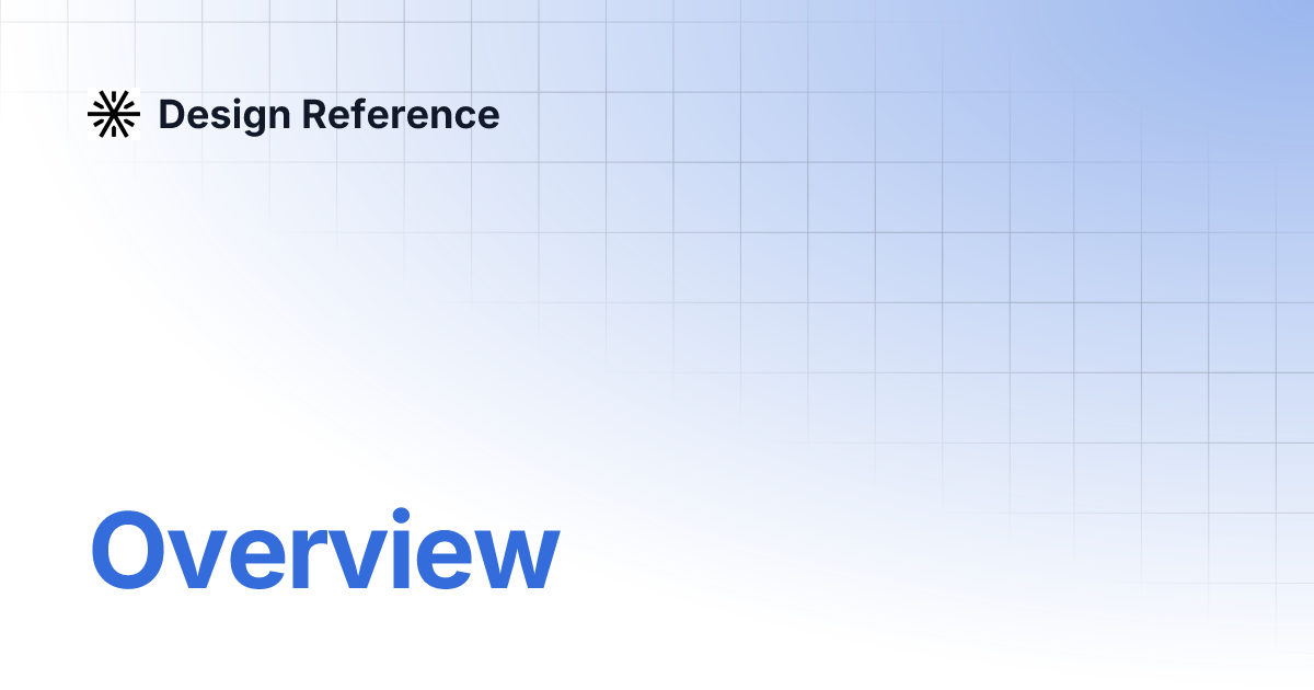 Overview | Design Reference